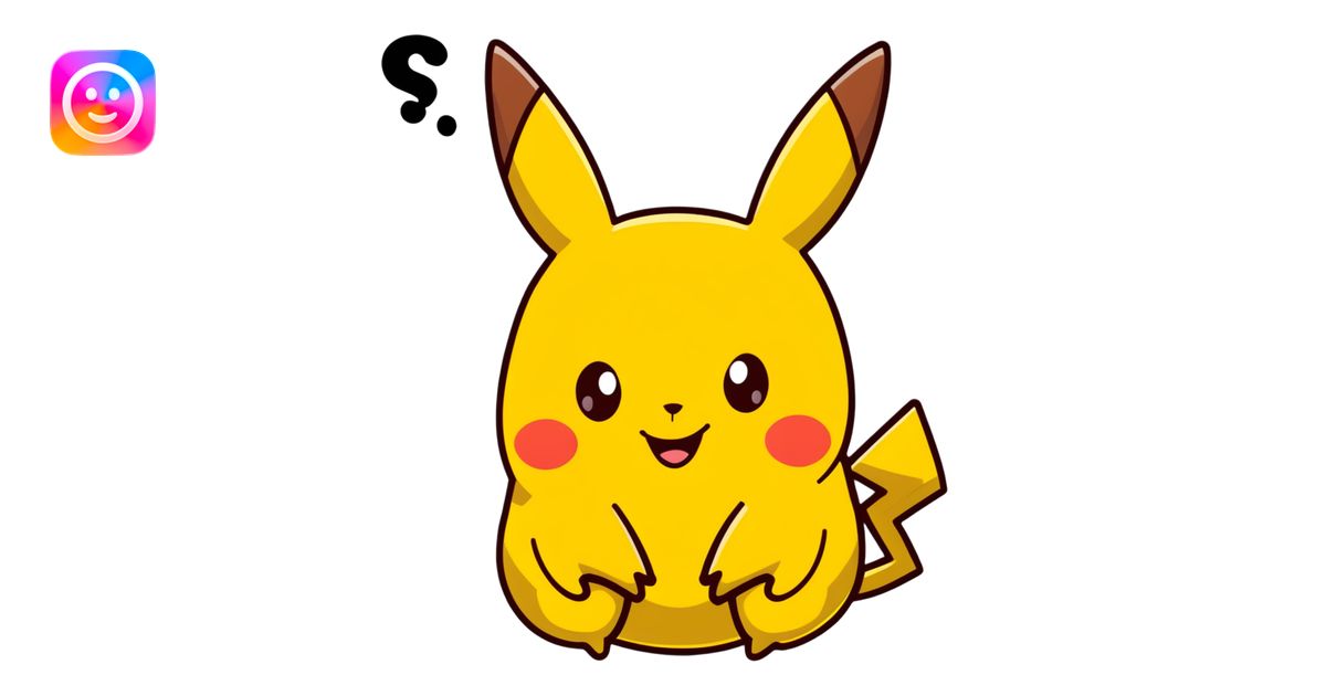 cartoon Pikachu with poop emoji image | AI Emoji Generator