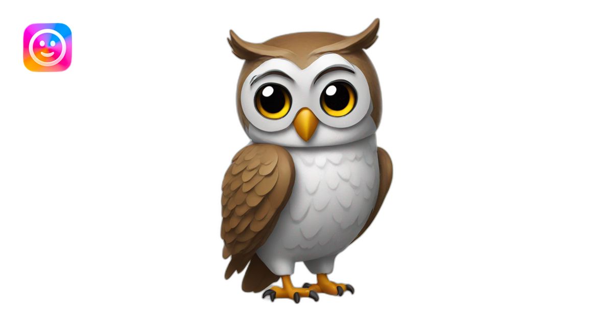 Cool owl emoji | AI Emoji Generator
