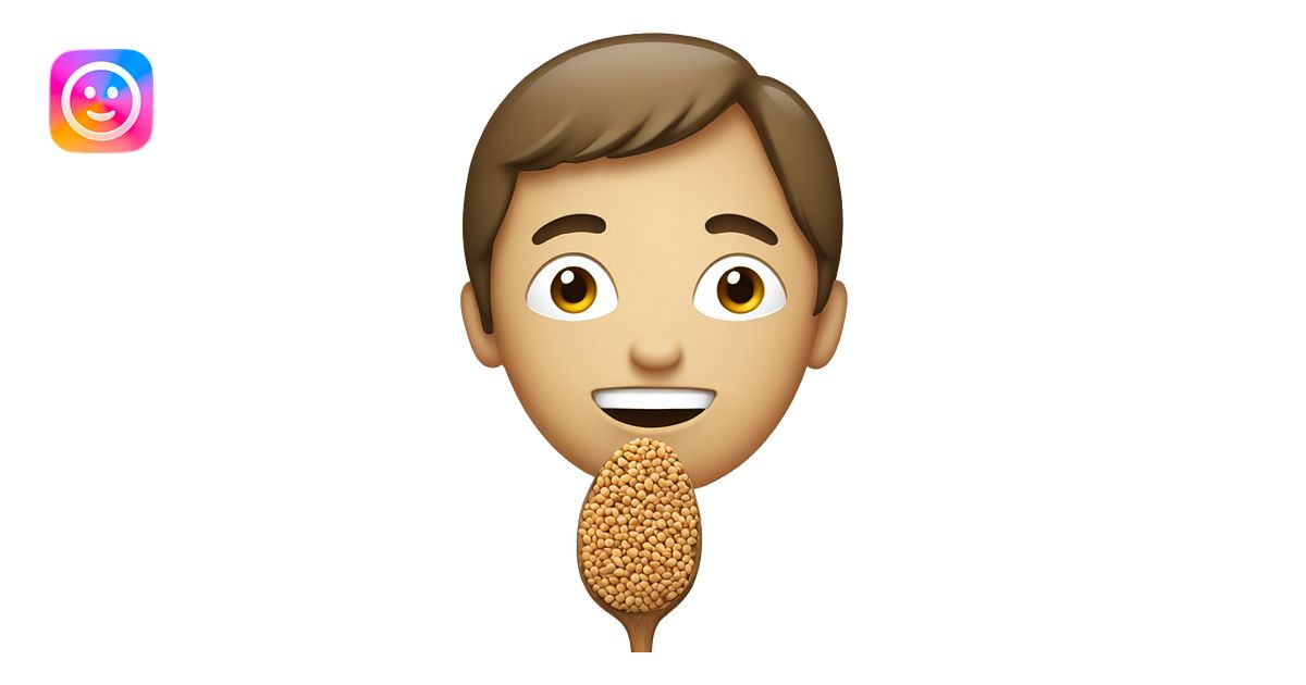 Stick figure boy with a bean head emoji | AI Emoji Generator