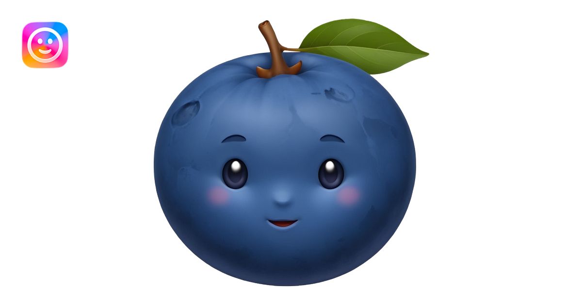 blueberry fruit emoji | AI Emoji Generator