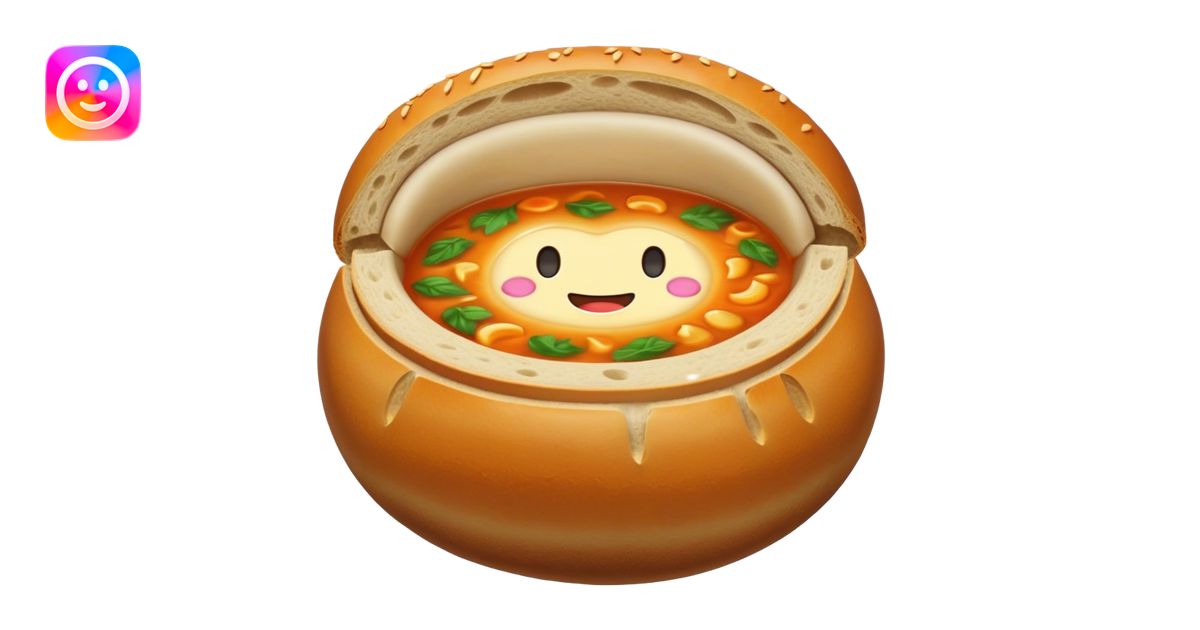 Żurek Cinematic Realistic Żurek Soup Dish Emoji, depicted as a tangy ...