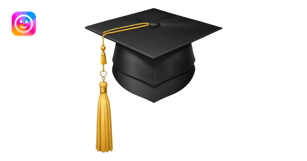 graduate cap digital emoji | AI Emoji Generator