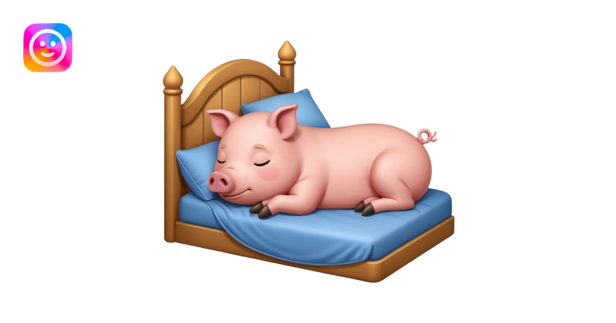 pig sleep emoji | AI Emoji Generator