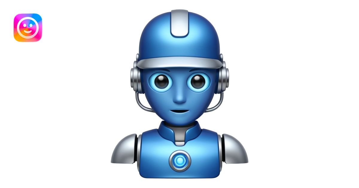 it shall more look like an AI agent emoji | AI Emoji Generator