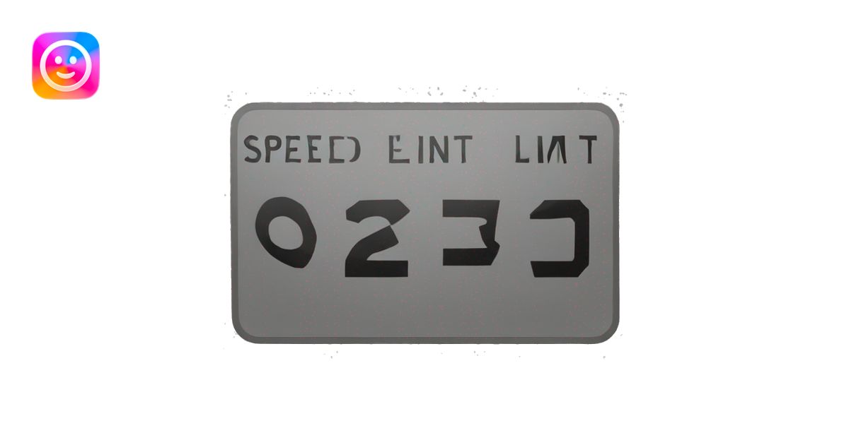 speed limit emoji | AI Emoji Generator