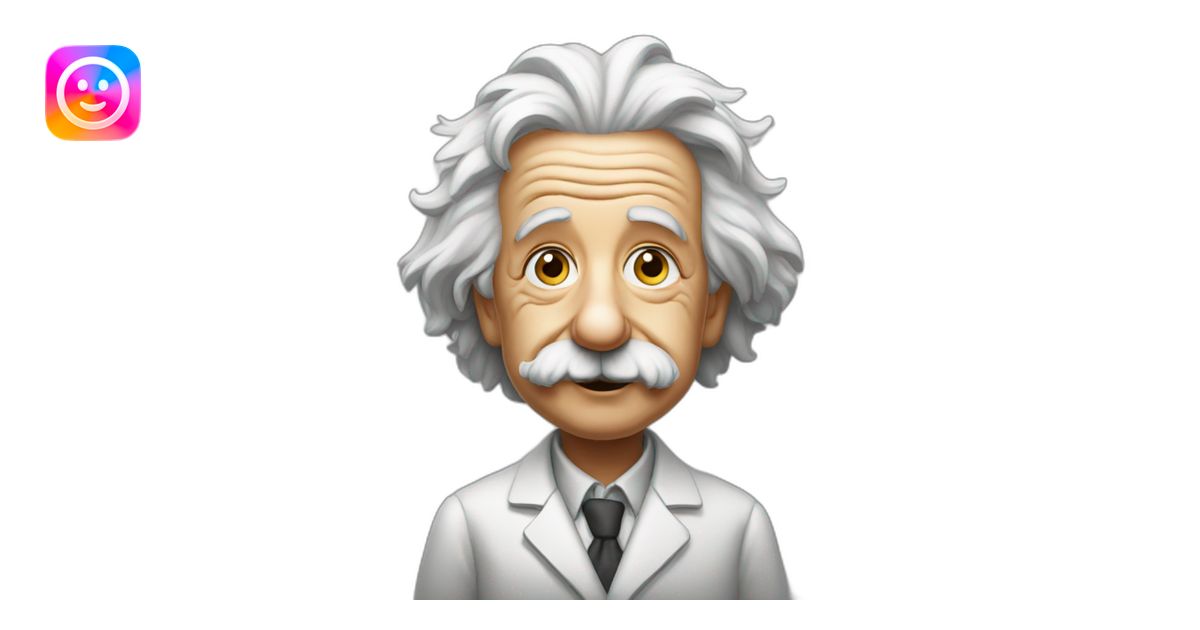Albert Einstein emoji | AI Emoji Generator