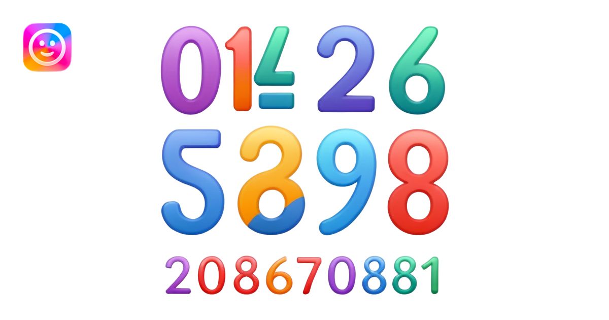 some numbers emoji | AI Emoji Generator