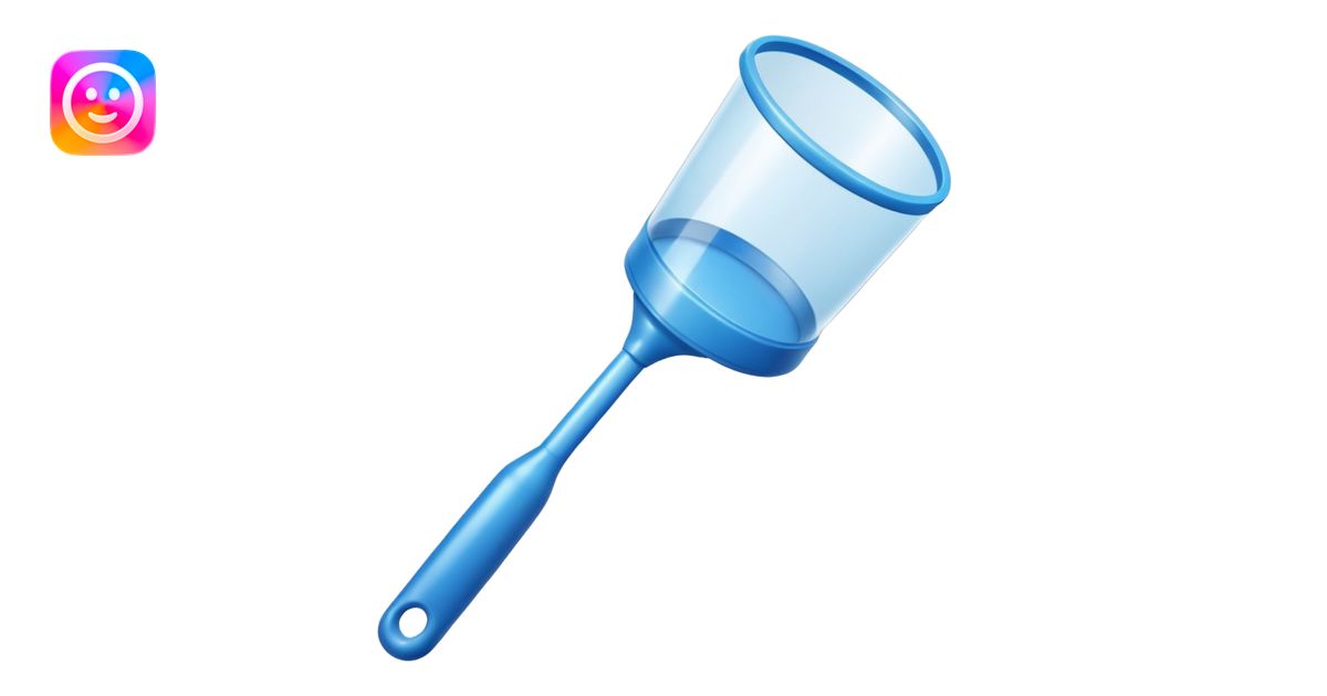 plastic transparent protein scoop emoji | AI Emoji Generator