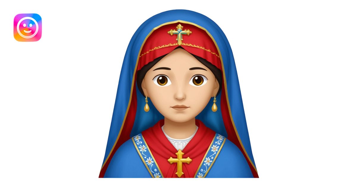 virgen María del perpetuo socorro católica emoji | AI Emoji Generator