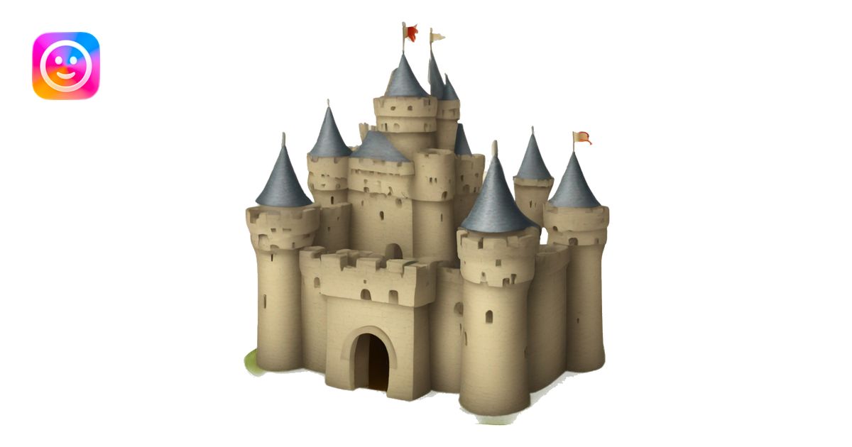 Castle, medieval emoji | AI Emoji Generator