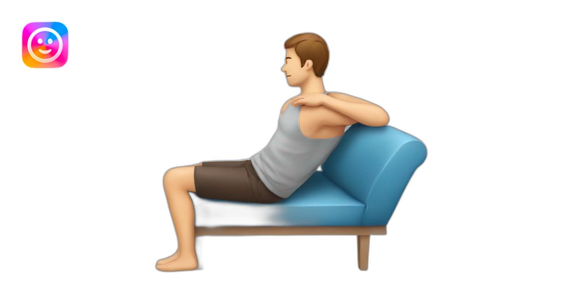 relax-shoulder-pain-behind-back emoji | AI Emoji Generator