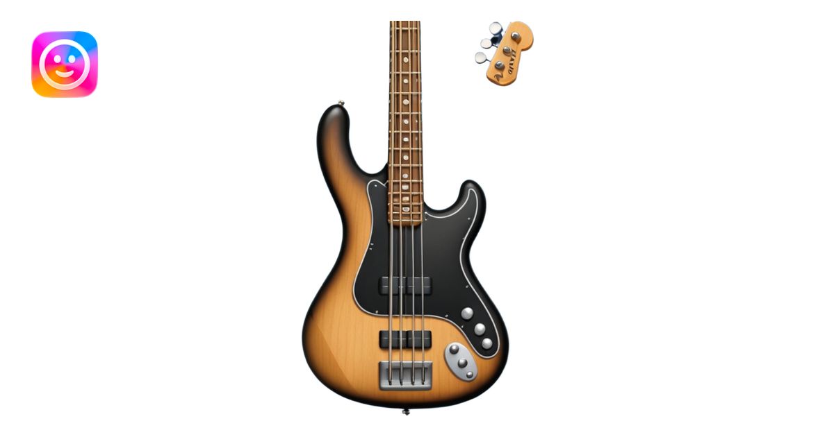 head of a electric bass guitar emoji | AI Emoji Generator