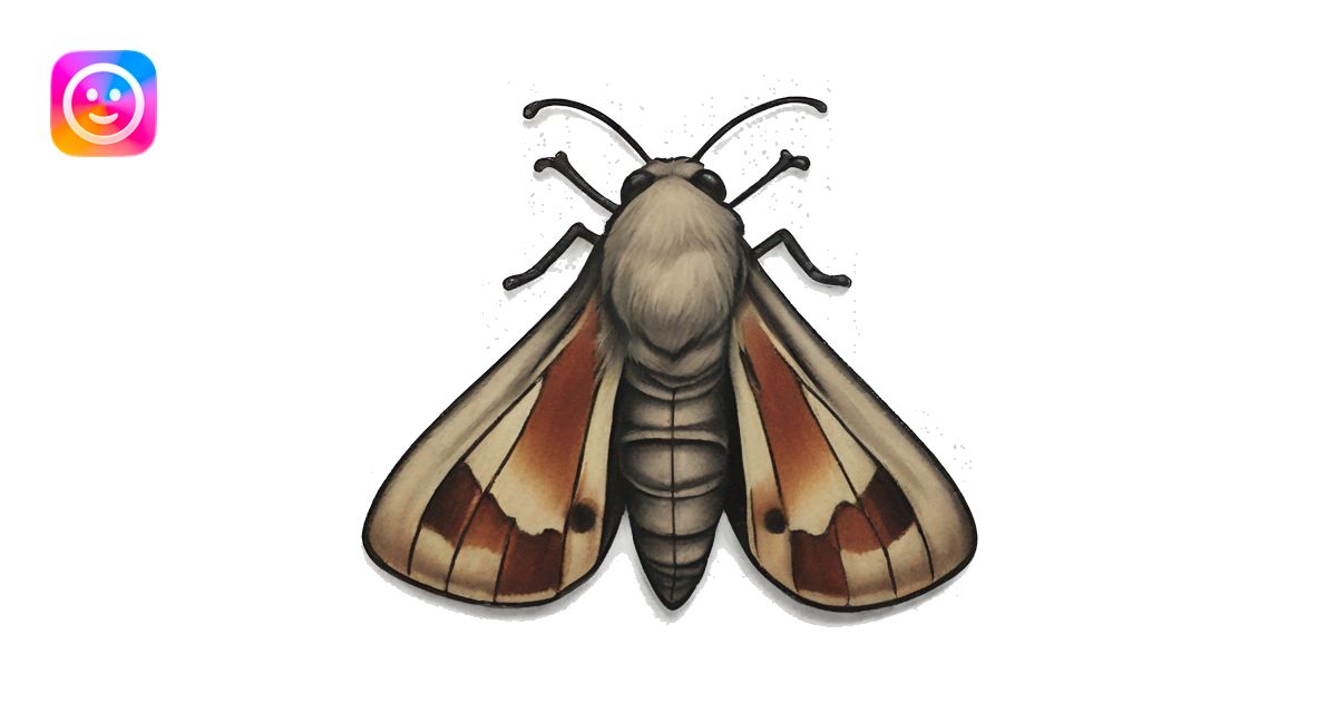 Moth tattoo emoji | AI Emoji Generator