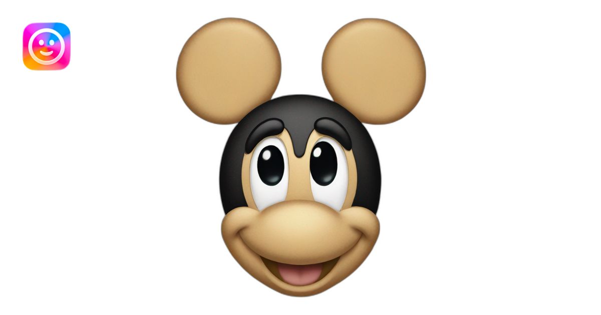 Mickey mouse emoji | AI Emoji Generator