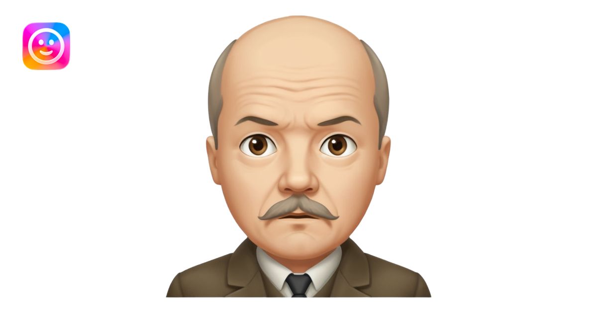 Photorealistic surprised Lenin emoji | AI Emoji Generator