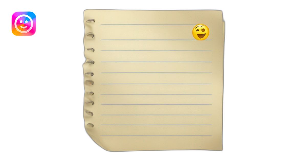 notes emoji | AI Emoji Generator