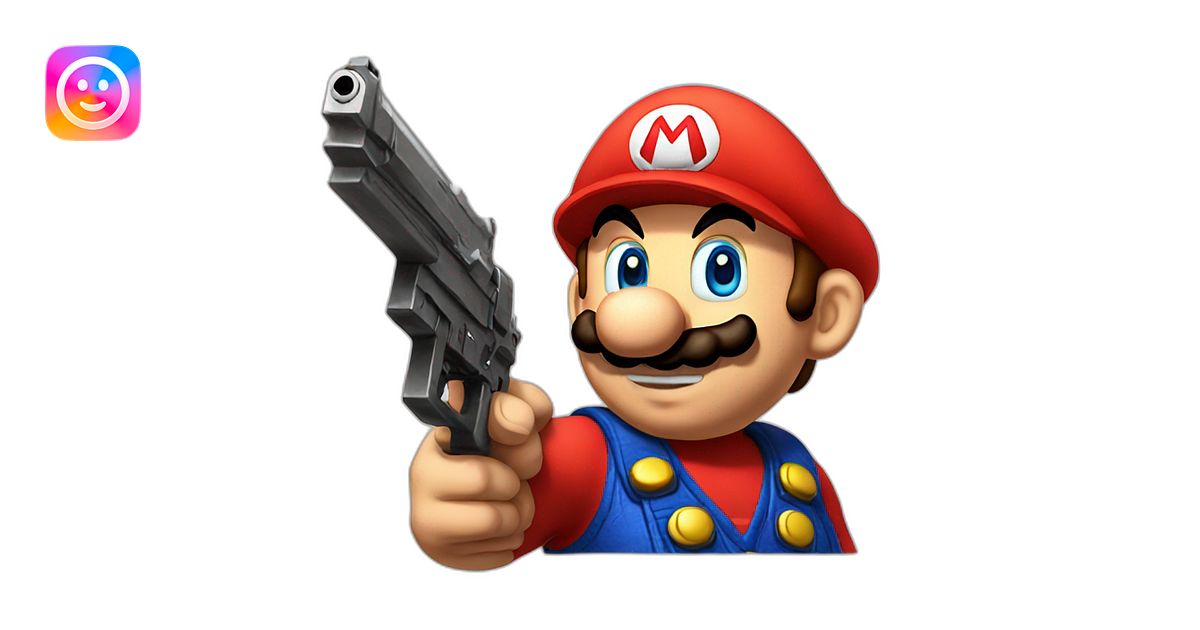 mario-with-gun emoji | AI Emoji Generator
