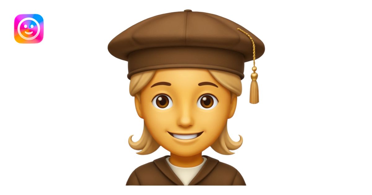 Emoji avec un chapeau de poète emoji | AI Emoji Generator
