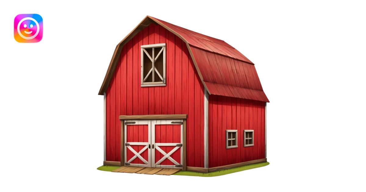 a farm barn emoji | AI Emoji Generator