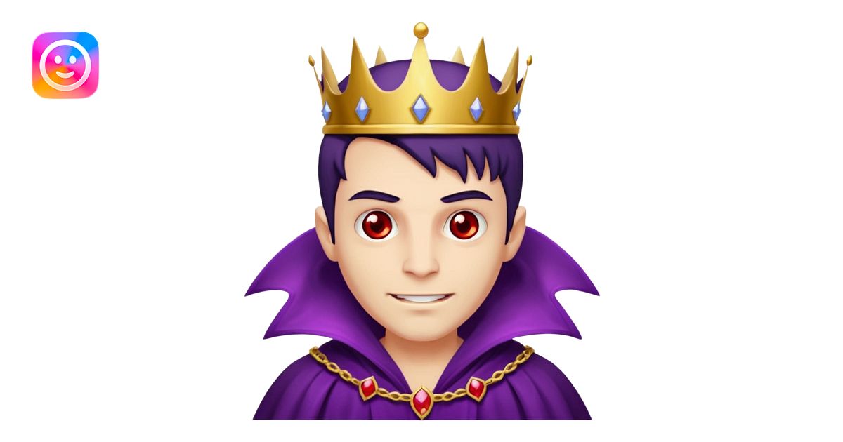 Vampire King, Young vampire king in purple robe, red eye, wearing a ...