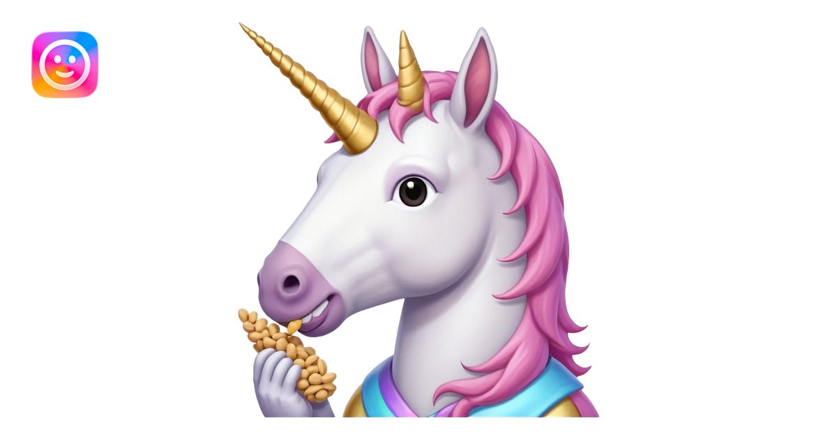 Simon B, peanuts, unicorn emoji | AI Emoji Generator