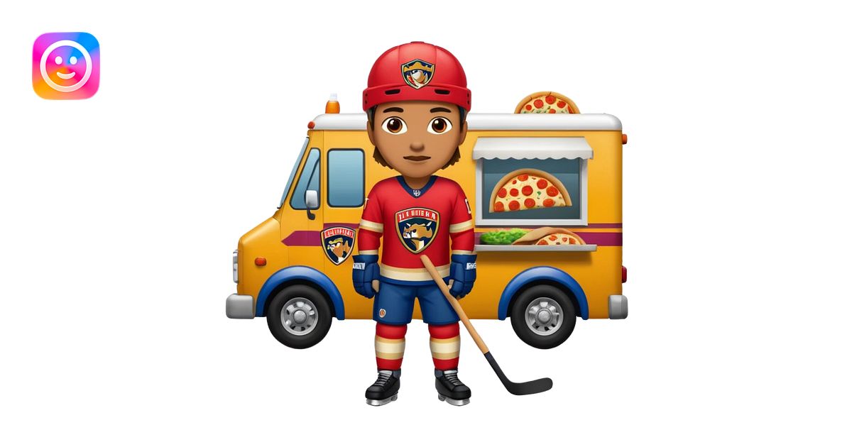 The galaxy with a with a Florida Panthers player With a taco truck and ...