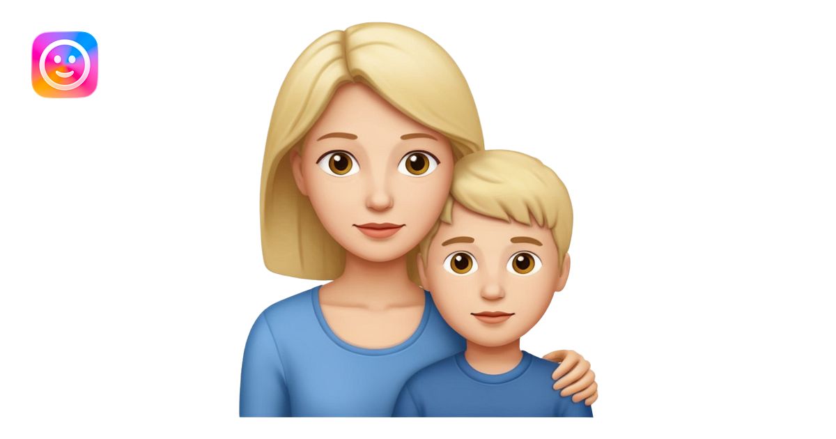 mom and son emoji | AI Emoji Generator