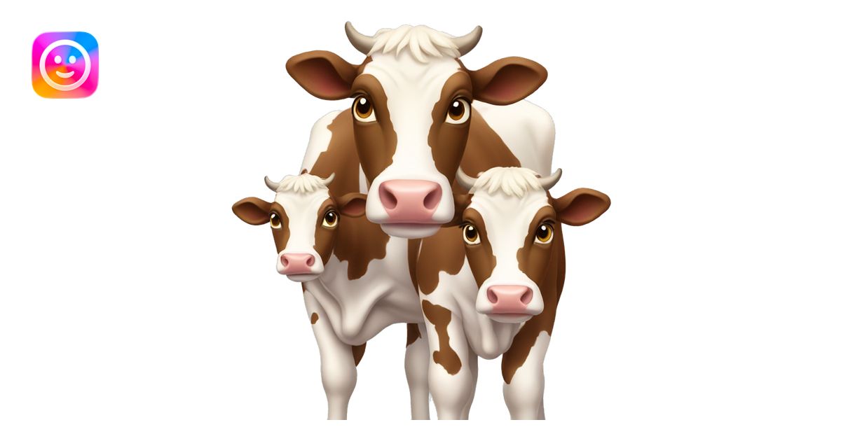 two cows emoji | AI Emoji Generator