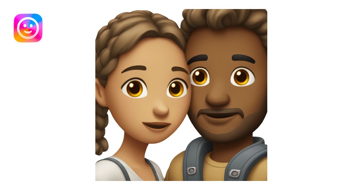 Passionate partners emoji | AI Emoji Generator