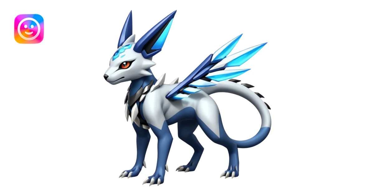 Genet-Absol-Dialga-Kyurem-Zeraora-Primagen-fusion-creature emoji | AI ...