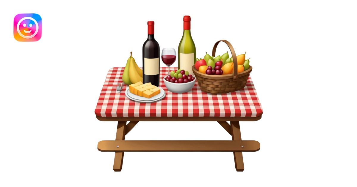table of picnic emoji | AI Emoji Generator