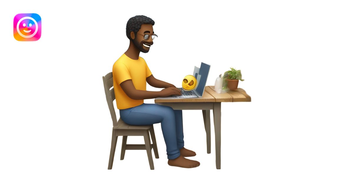 man working from all over the world emoji | AI Emoji Generator