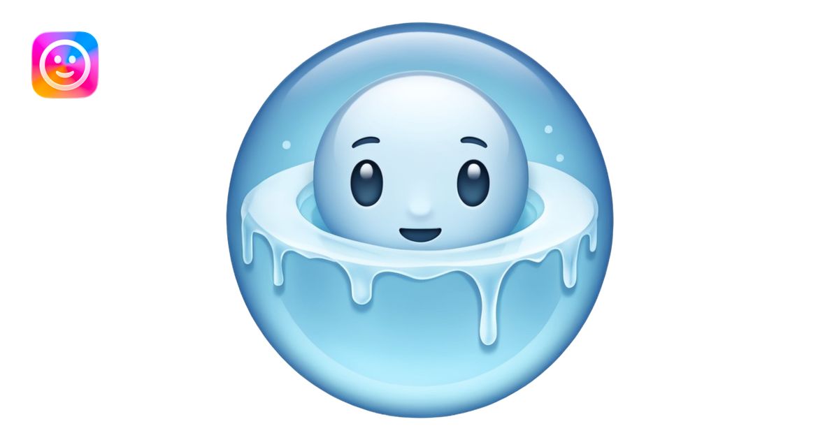 just one circle ice emoji | AI Emoji Generator