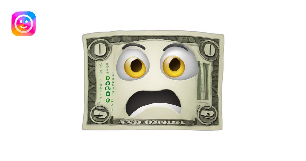 banknote with eyes and mouth mascot fiveish emoji | AI Emoji Generator