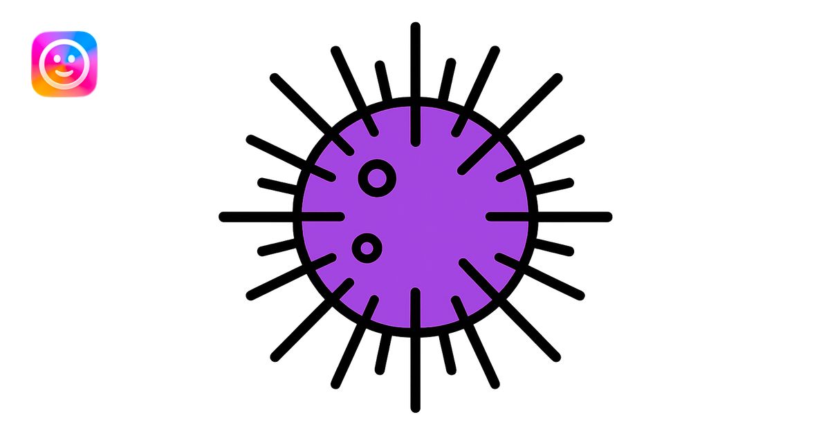 sea urchin, round, spiky, clean lines icon | AI Emoji Generator