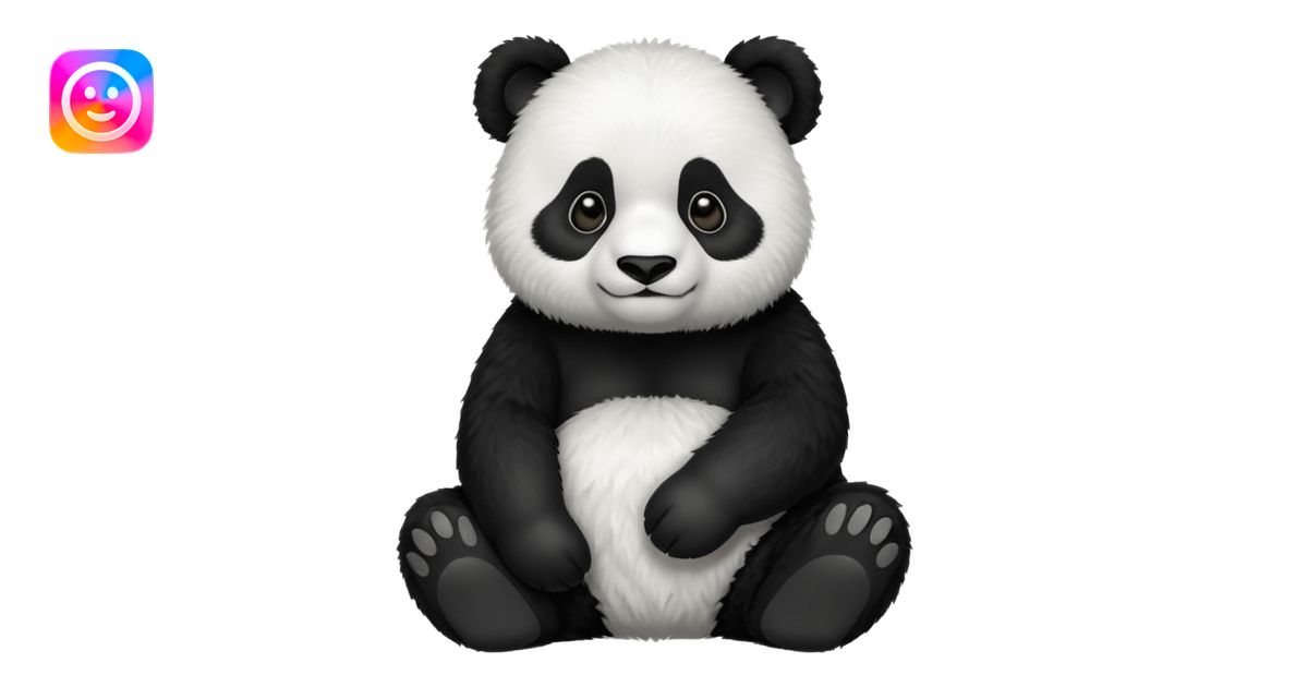 panda emoji | AI Emoji Generator