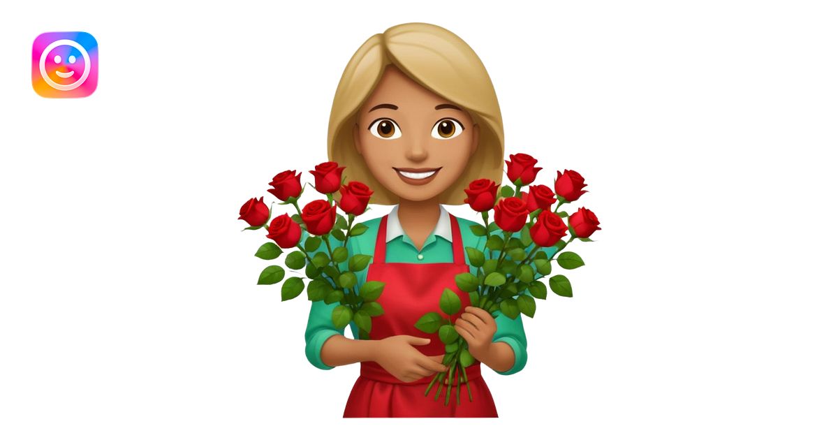 Flower Vendor emoji | AI Emoji Generator