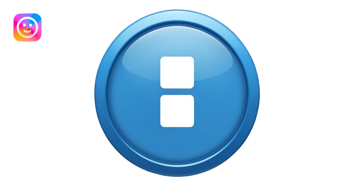 Blue roblox verified button emoji | AI Emoji Generator