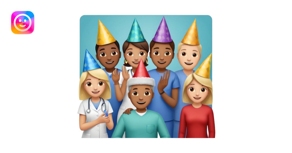 Create Happy & celebrating team faces for a hospital emoji | AI Emoji ...