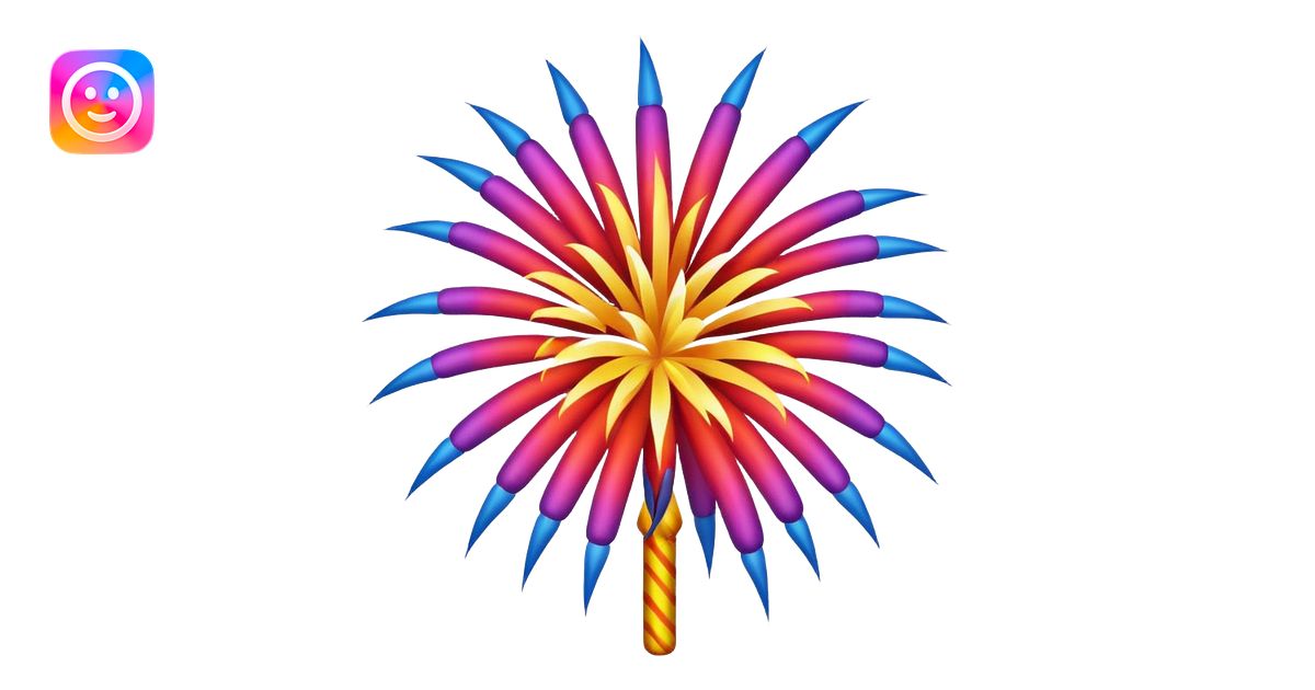Custom firework display emoji | AI Emoji Generator