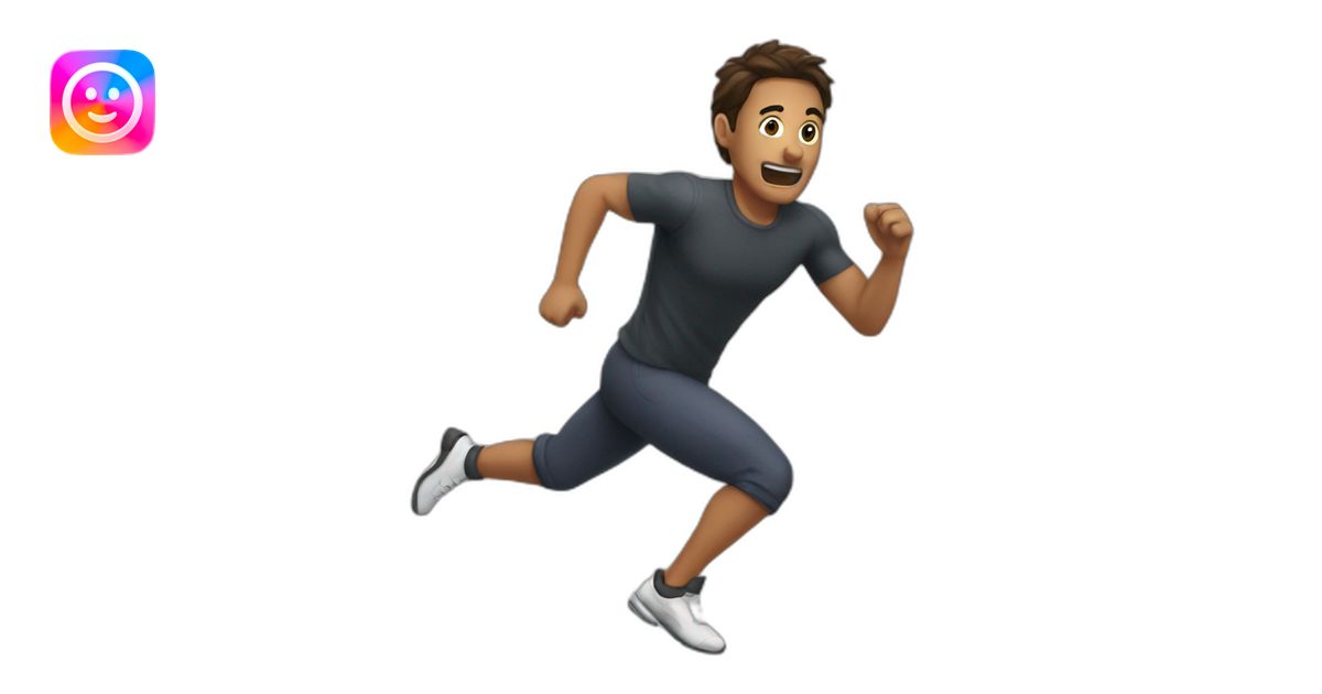 run escape emoji | AI Emoji Generator