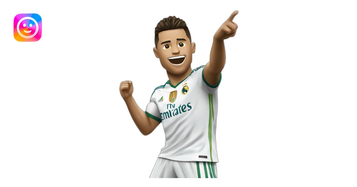 Ronaldo qui dab emoji | AI Emoji Generator