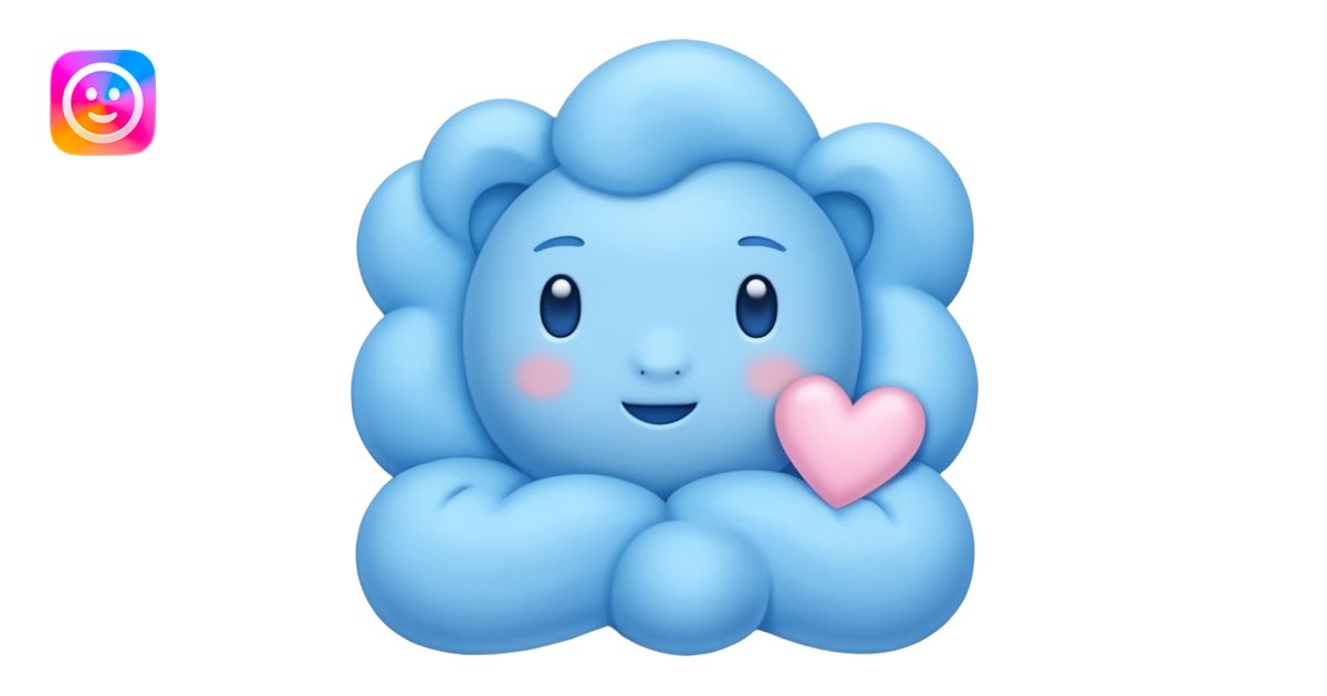 Blue aesthetic emoji | AI Emoji Generator