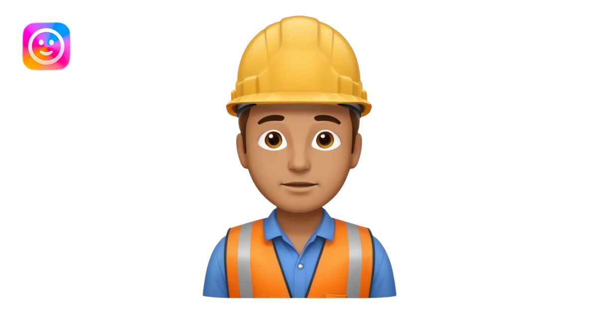 man working in construction emoji | AI Emoji Generator
