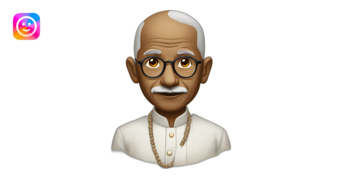Ghandi emoji | AI Emoji Generator
