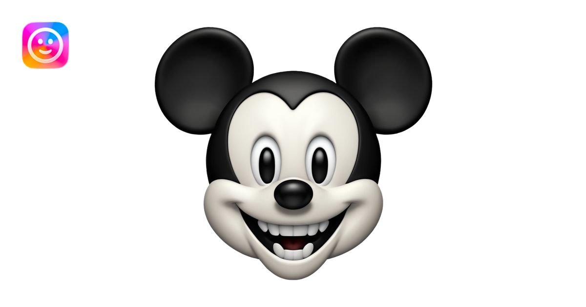 Evil mickey mouse emoji | AI Emoji Generator