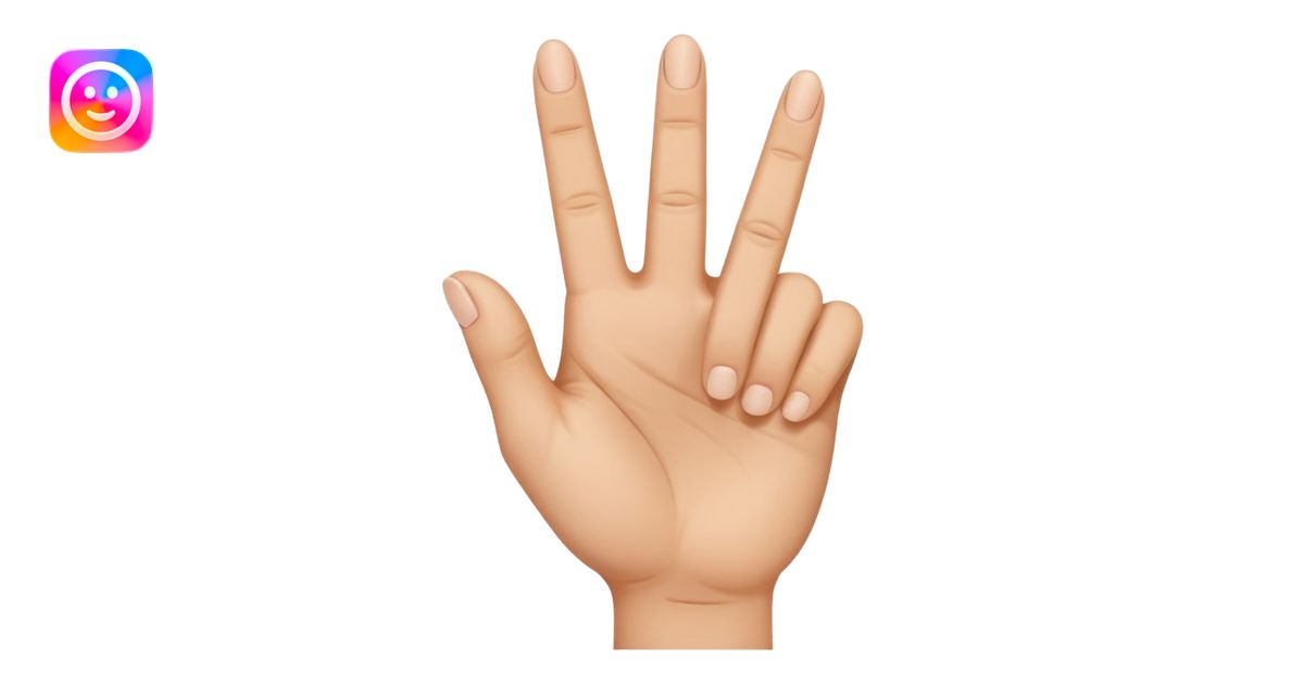 yvl hand sign with middle finger up emoji | AI Emoji Generator