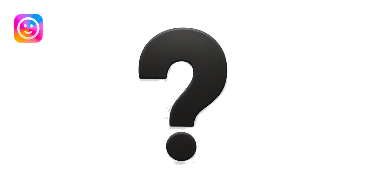 question mark witha face emoji | AI Emoji Generator