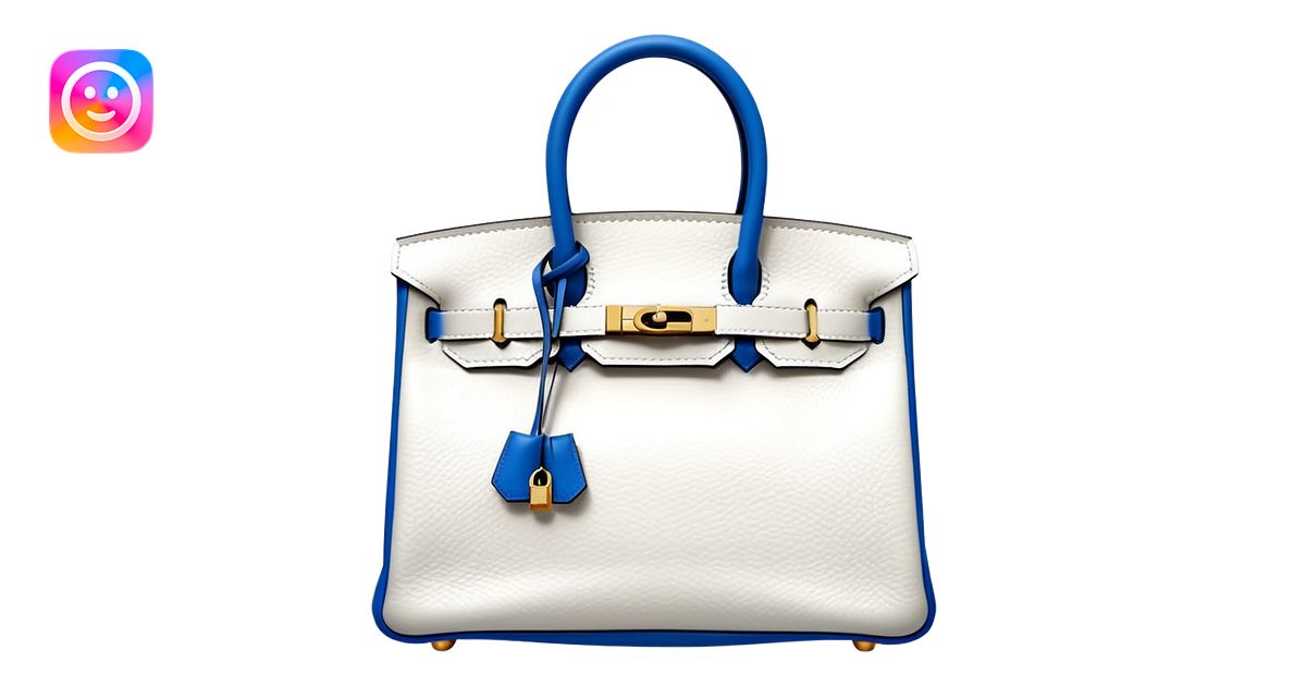 hermes birkin pure white color bag emoji | AI Emoji Generator