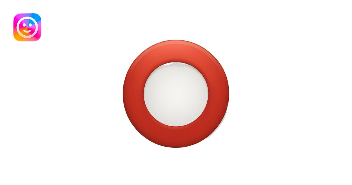 red circle emoji | AI Emoji Generator